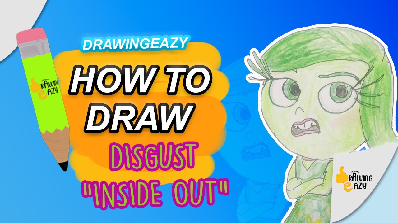 How to Draw Disgust Inside Out - YouTube