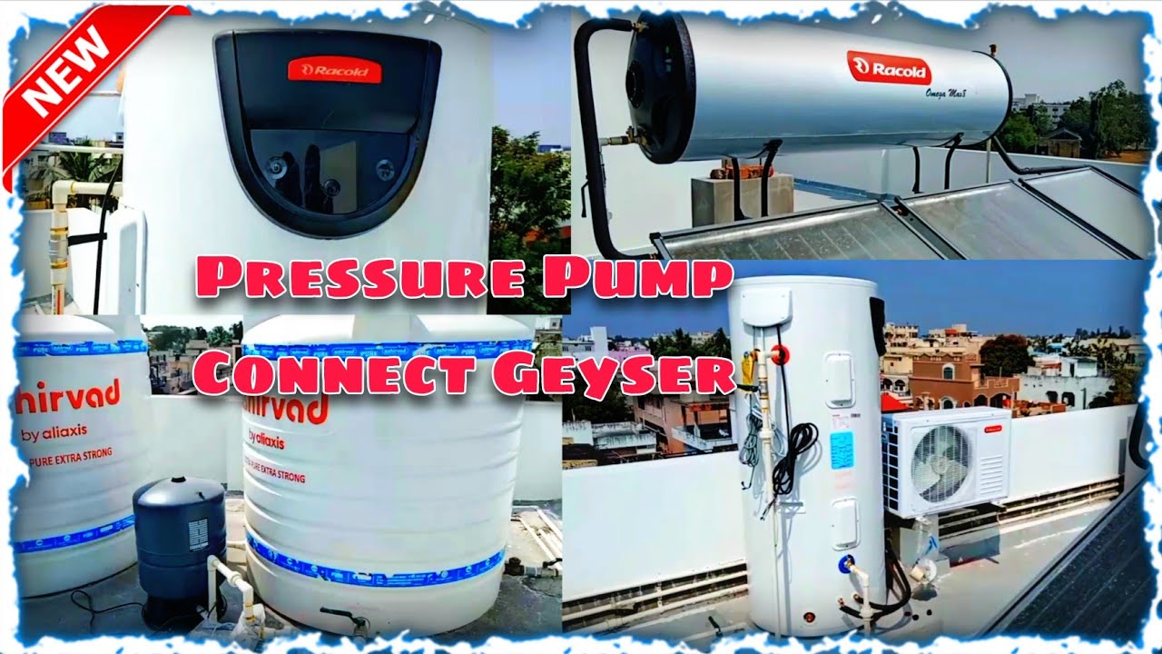 Pressure Pump Connect Solar Geyser and Heat Pump - YouTube