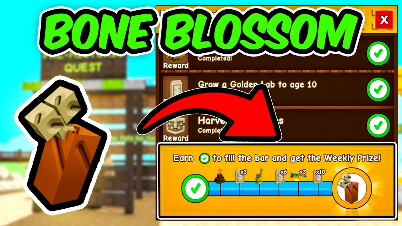 Best Guide to Get BONE BLOSSOM Seed in Grow a Garden - YouTube
