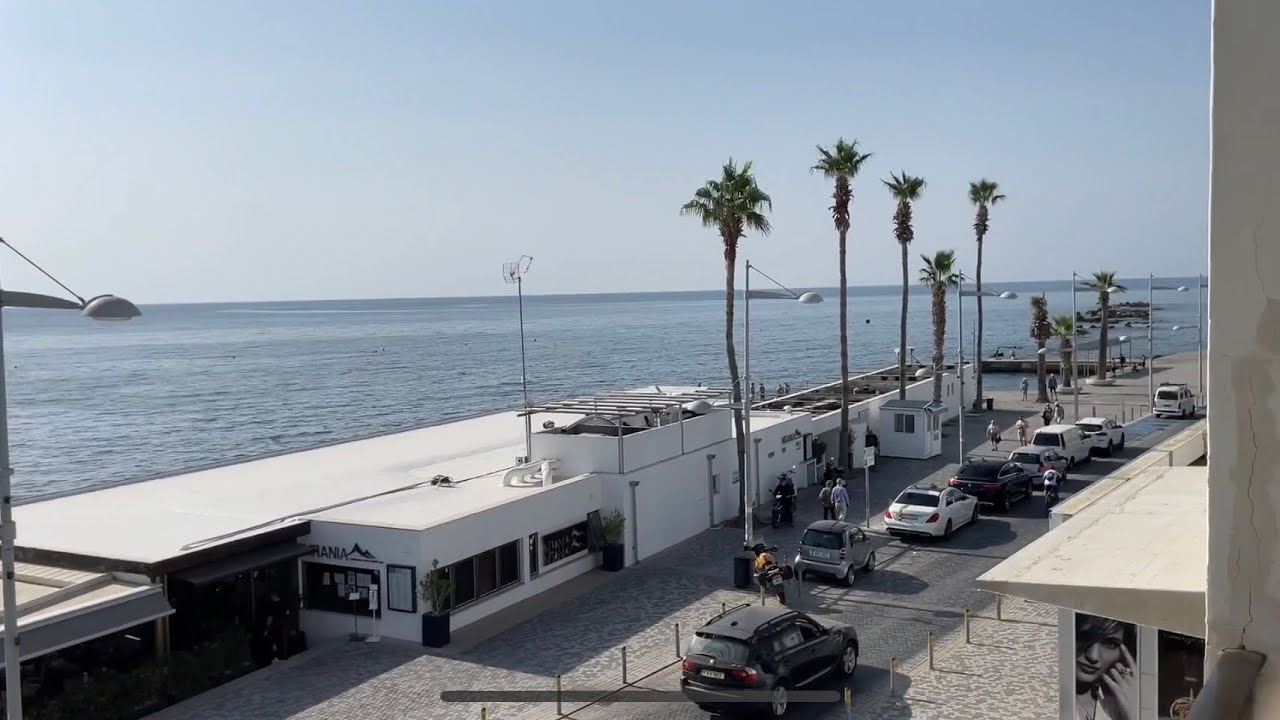 Excerpt: View from my hostel in Paphos, Cyprus - YouTube