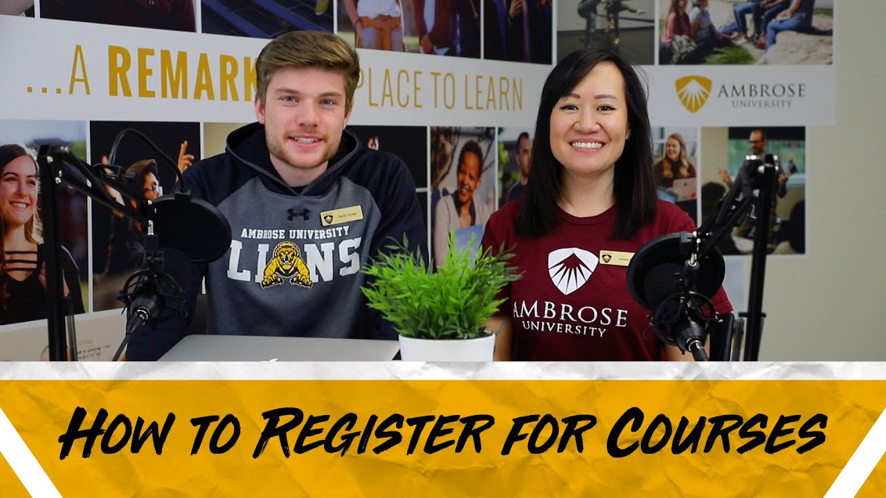 How To Register For Courses - YouTube