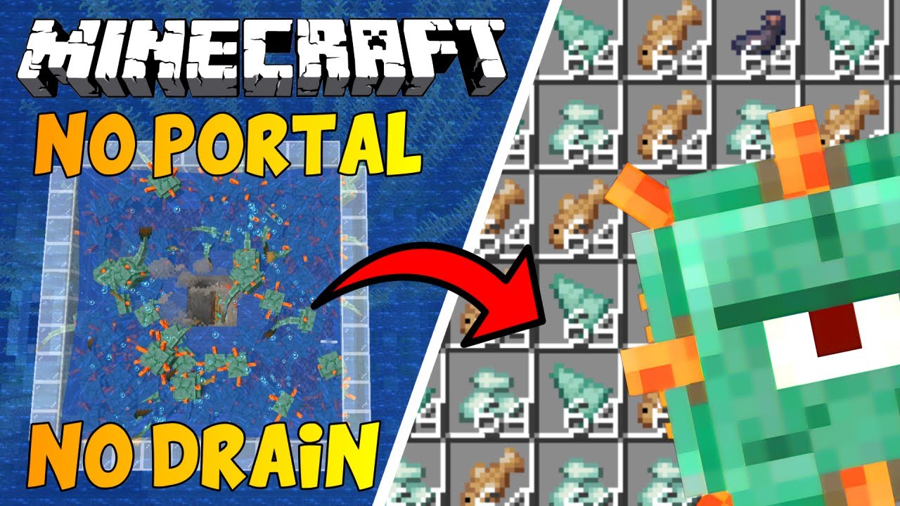 Easy Guardian Farm Minecraft 1.20 - YouTube