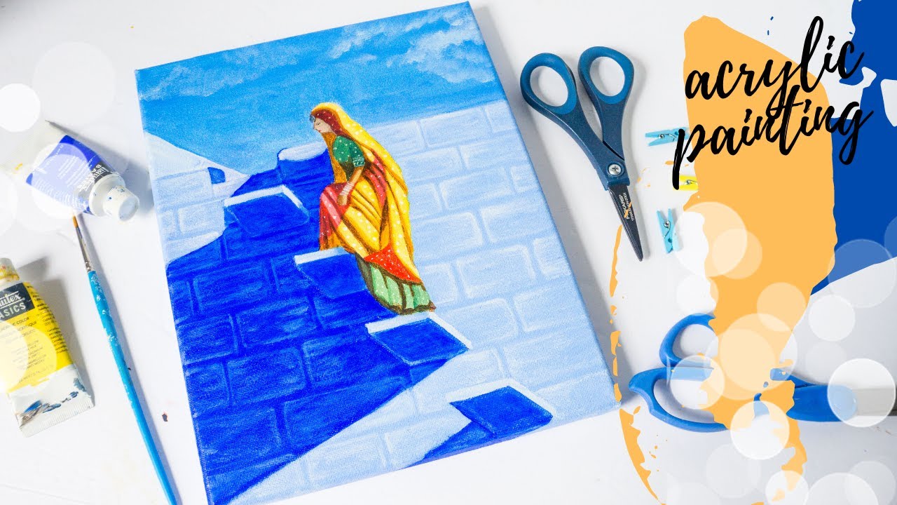 How to paint Light and Shadow in acrylic|Painting Ideas For Beginners ...