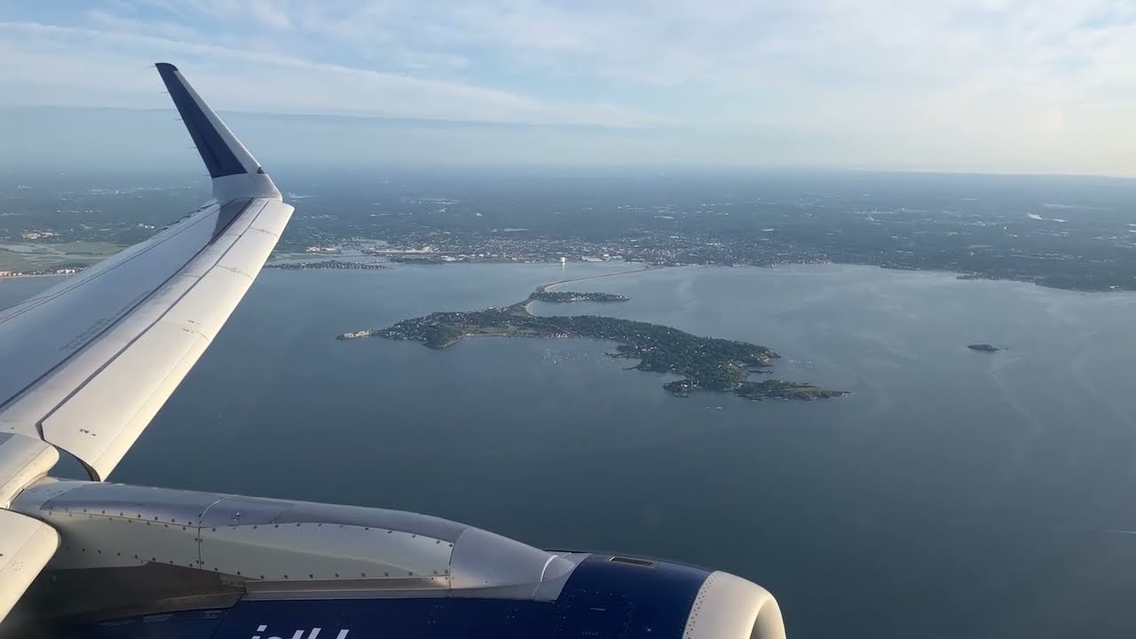 JetBlue A321 Max Power Takeoff from Boston, Smooth San Francisco ...