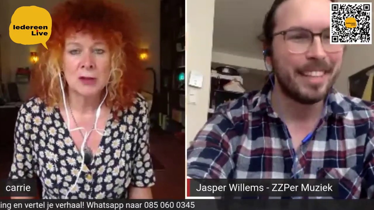 IedereenLive 22-05-20 | Carrie Jansen in gesprek met Jasper Willems ...