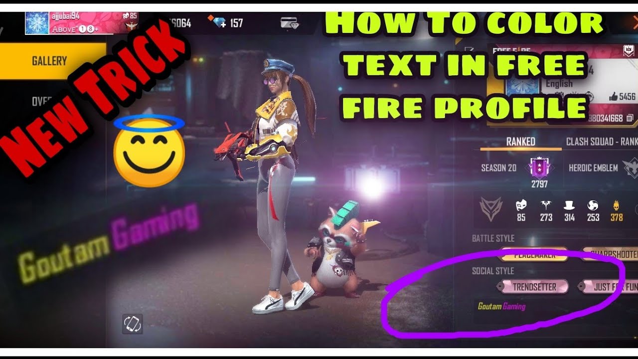 How To Write Color Text In Free Fire And How To Get Color Cood - YouTube