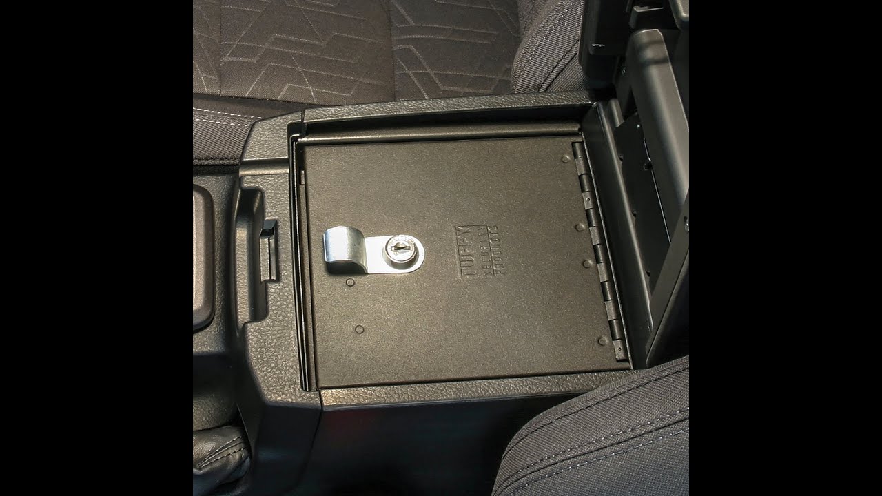 Tuffy Security Products F150 Center Console Safe Installed - YouTube