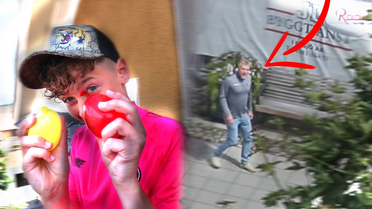 KASTAR VATTENBALLONGER PÅ FOLK!! (ARG GUBBE) - YouTube