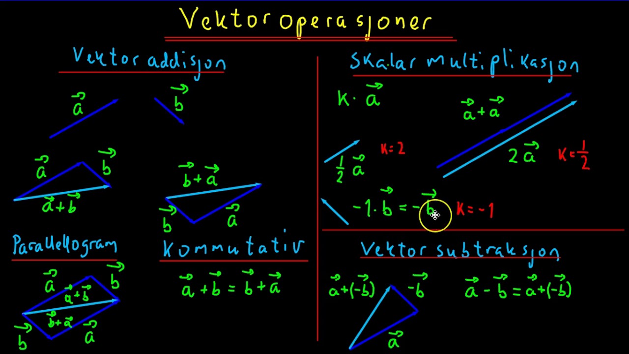 Parallelle vektorer R1 - YouTube