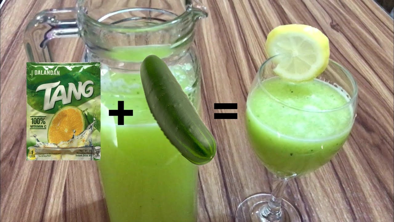 cucumber plus dalandan tang refreshing juice - YouTube