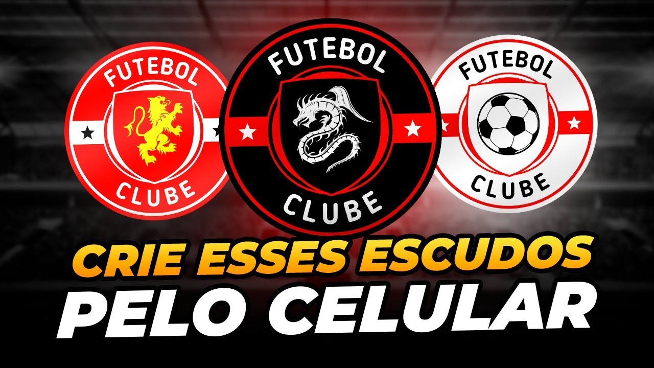 🔥 TUTORIAL DE COMO FAZER UM ESCUDO DE FUTEBOL PELO CELULAR - YouTube