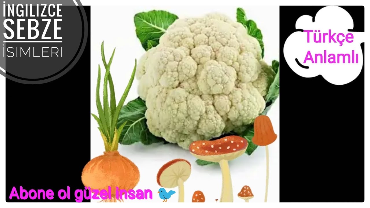 İngilizce Sebze İsimleri🐦Abone ol💙 güzel insan English Vegetable Names🐦 ...