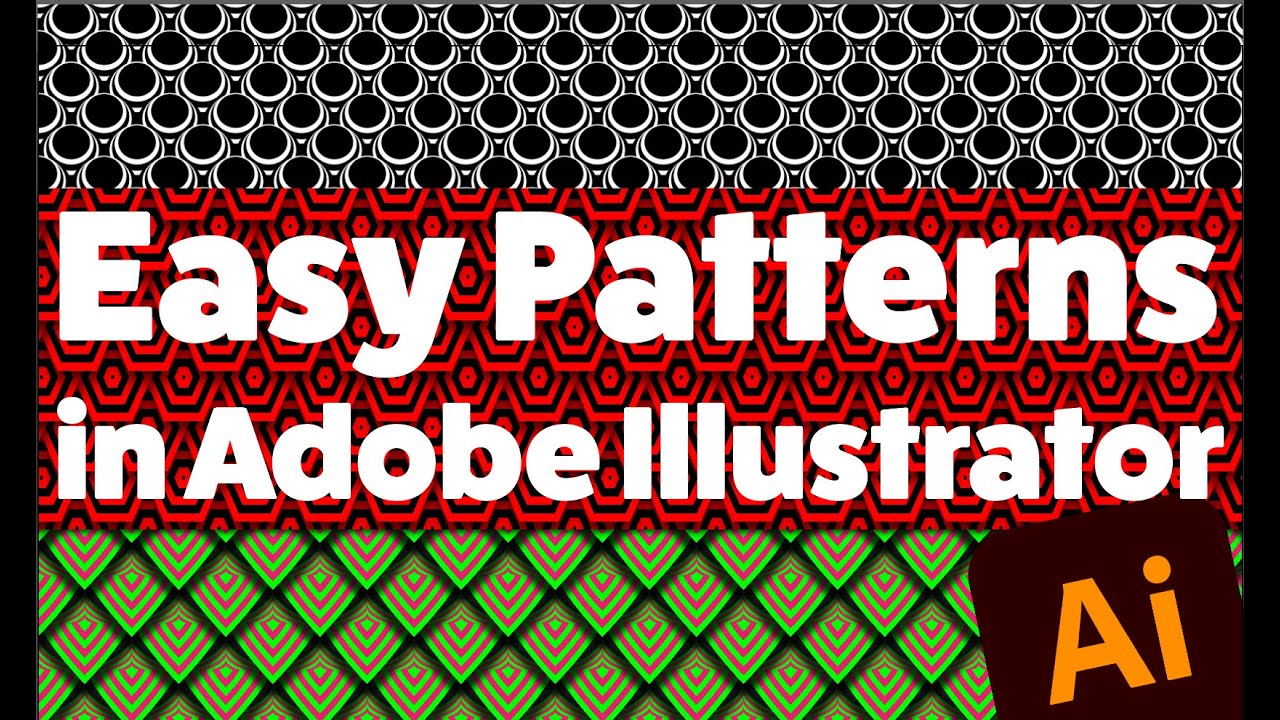 Easy Patterns in Adobe Illustrator - YouTube