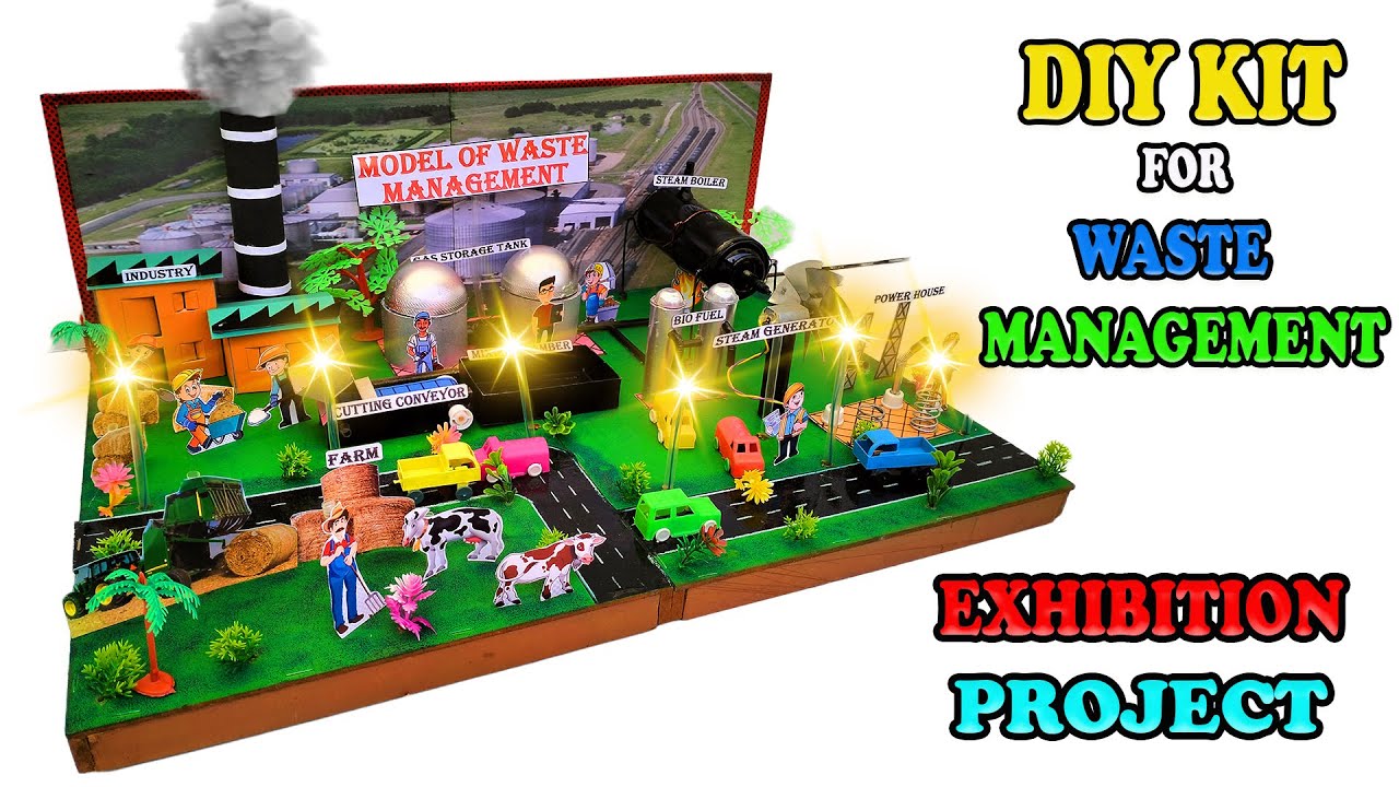 DIY KIT OF WASTE MANAGEMENT || WORKING EXHIBITION MODEL || PROJECT ...
