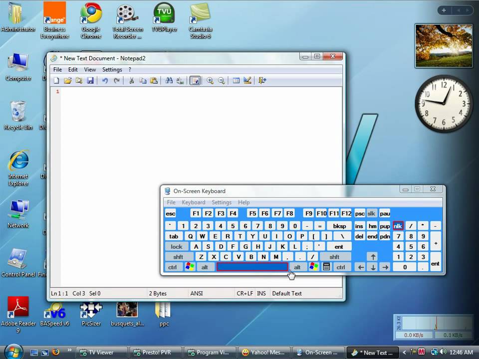 como tener un teclado virtual en 5 secundo para windows vista , xp ...