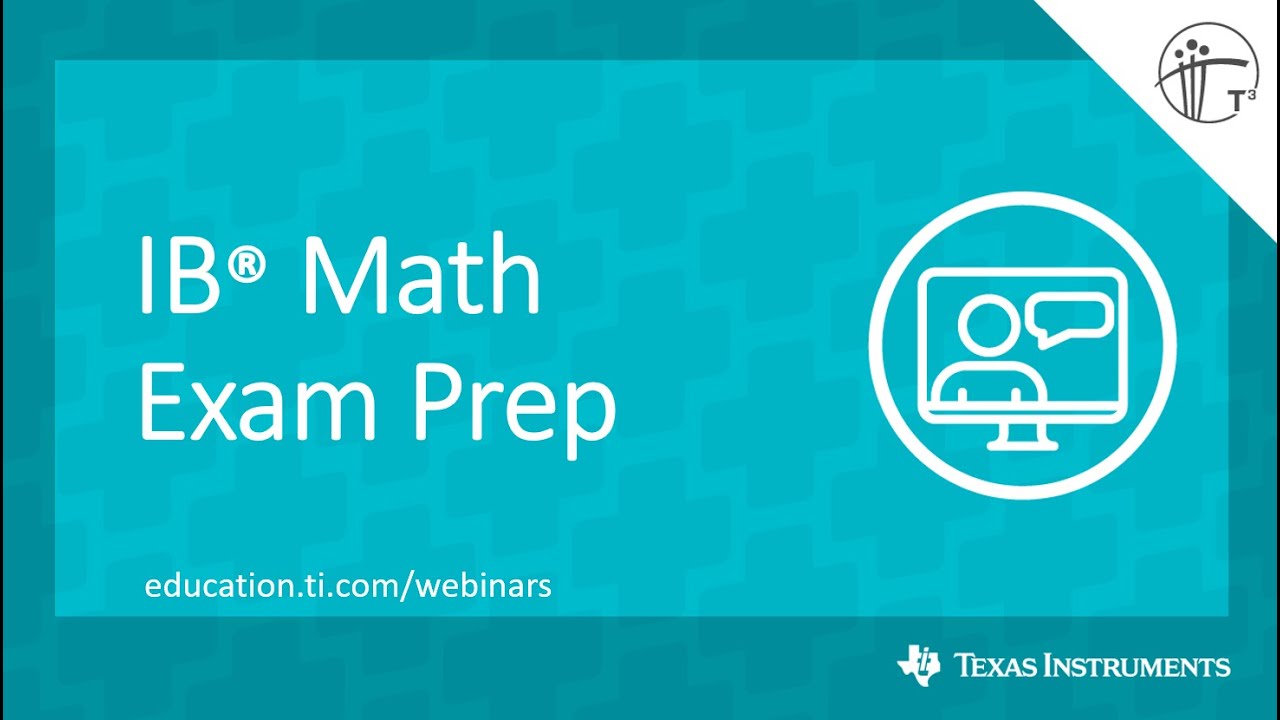 Webinar: IB Mathematics Exam Preparation - YouTube