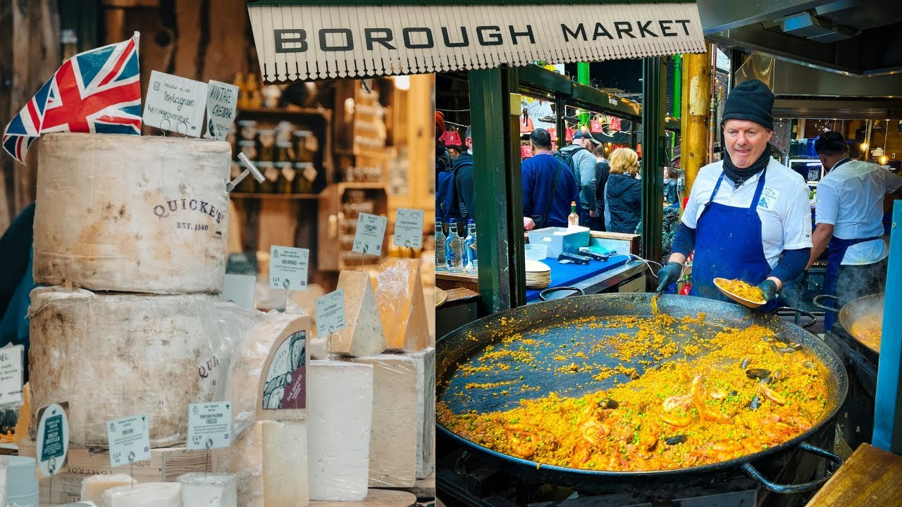 My Walk Through Borough Market in London - Sensory Overload!!! - YouTube