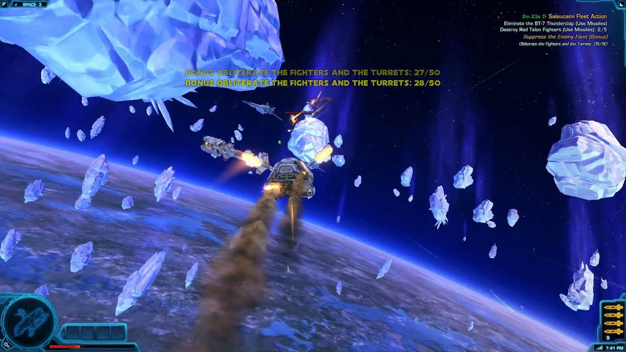 SWTOR Space Battle Combat - YouTube