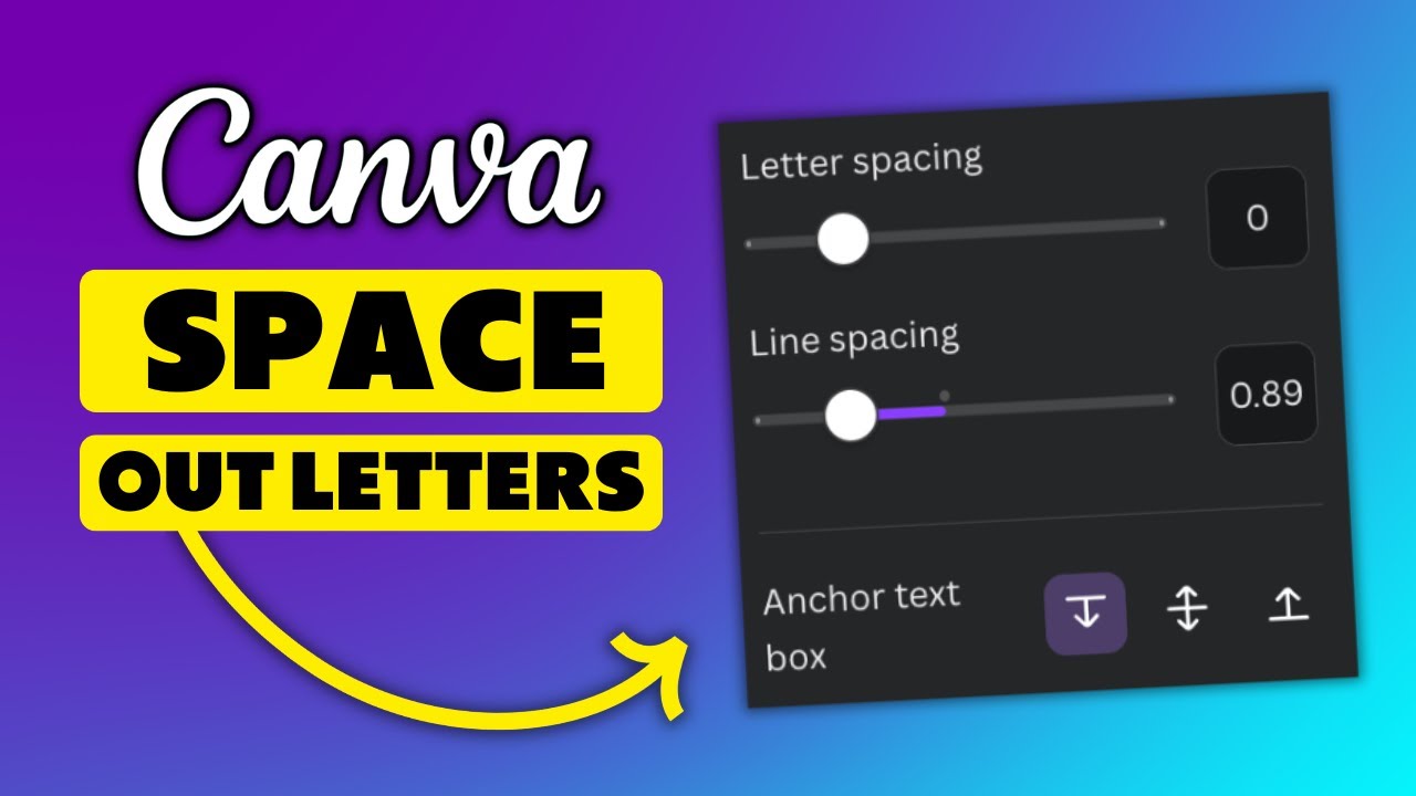 How to Space Out Letters in Canva - YouTube