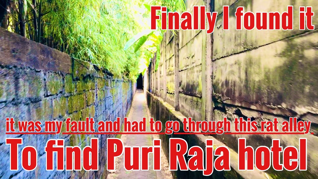 Puri raja hotel || i missed it and i have to go through this rat alley ...