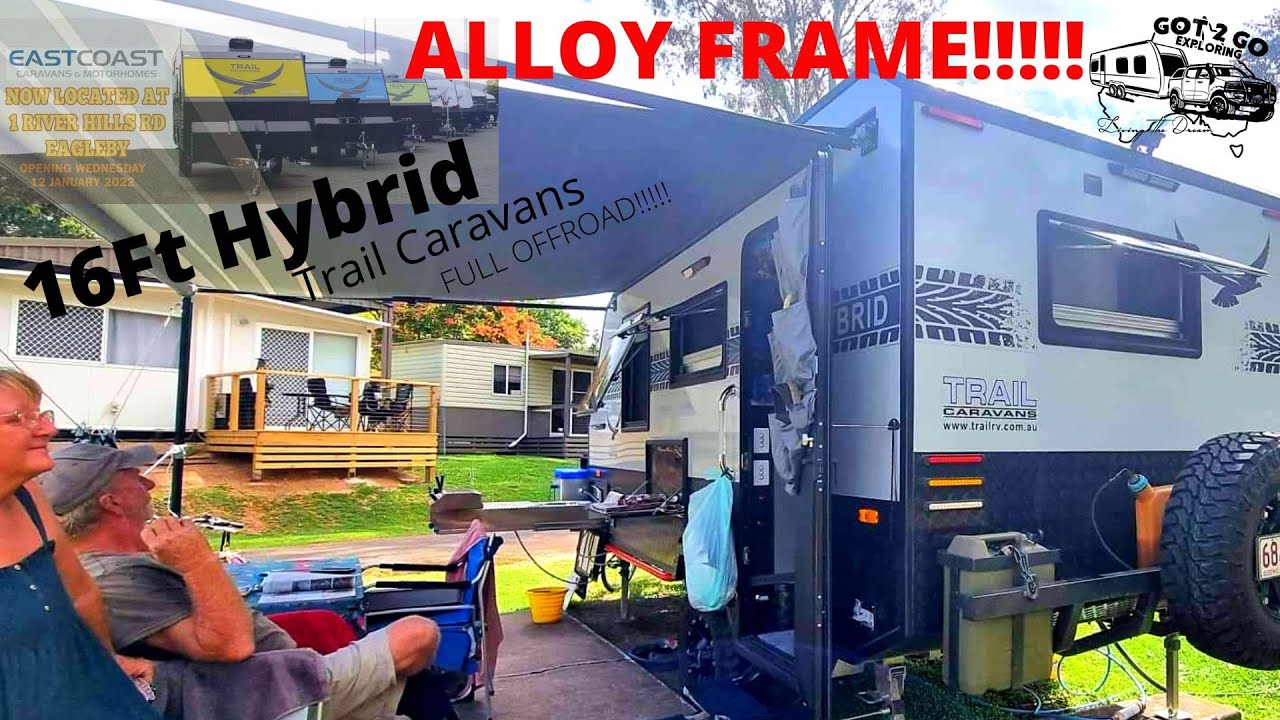 15Ft Hybrid Trail Caravans Full off road Fiberglass composite Alloy ...