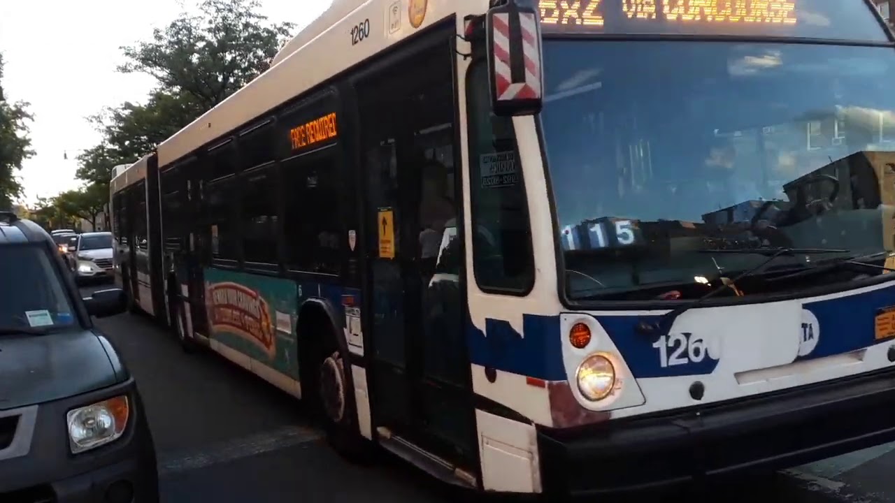 MTA NYC Bus 2010 Novabus LFS Articulated #1260 On The Bx2 @ Grand ...
