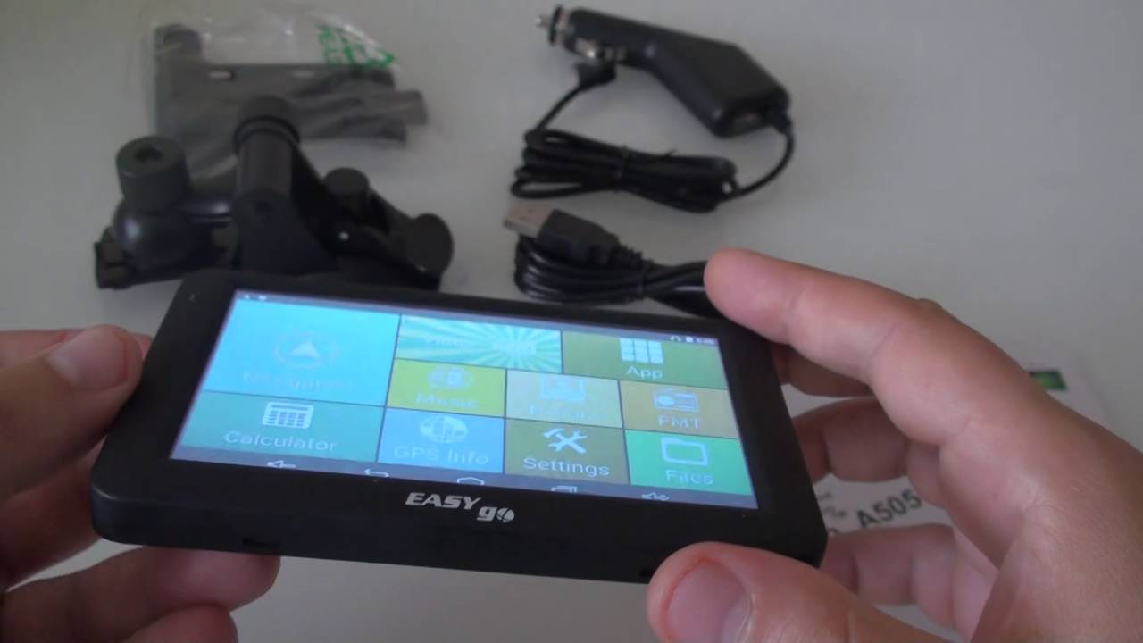 Обзор автомобильного планшета EasyGo A505 (навигатор на android) - YouTube