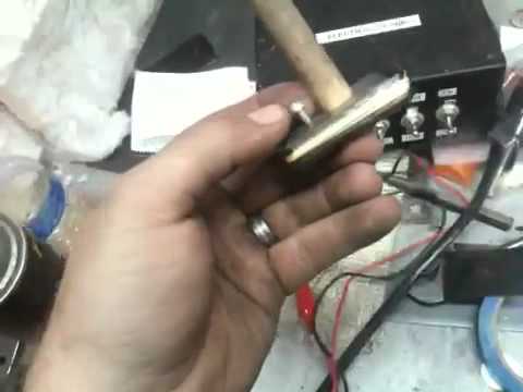Homemade electric etcher - YouTube