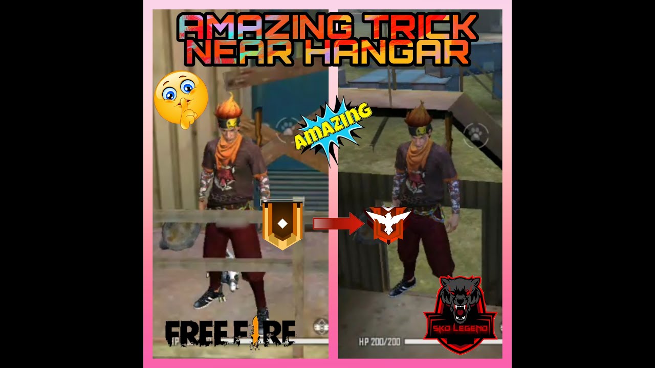 Amazing Trick At The Tower Near Hangar In Free Fire- Garena Free Fire ...