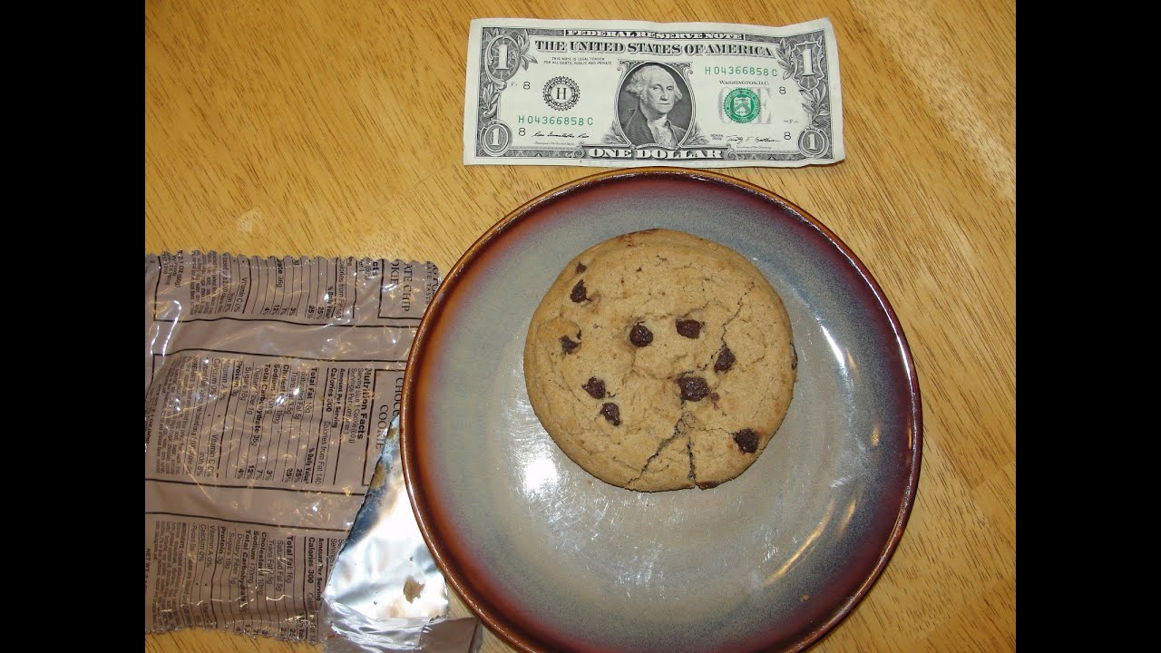 MRE Chocolate Chip Cookie - YouTube