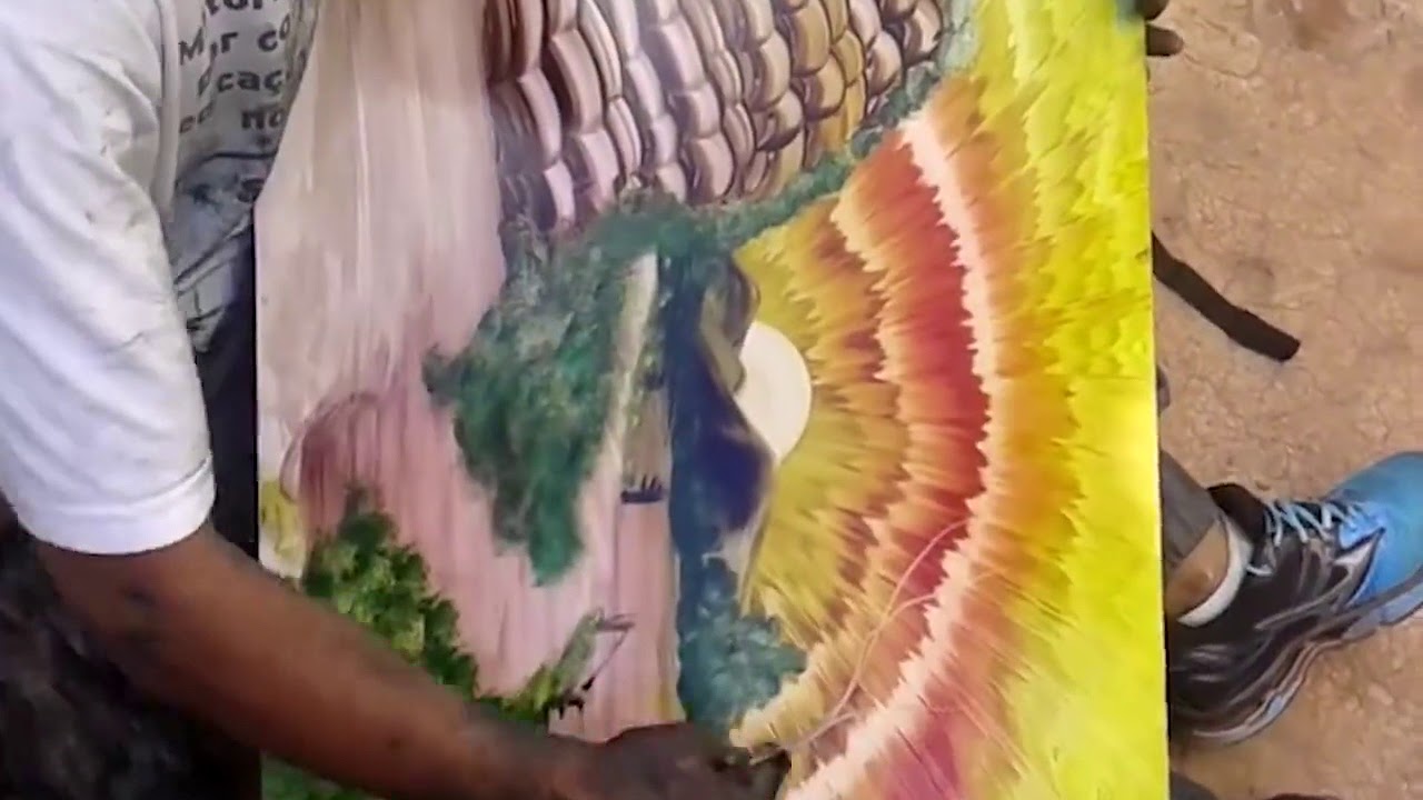 Impressive finger painting technique! 👆 - YouTube