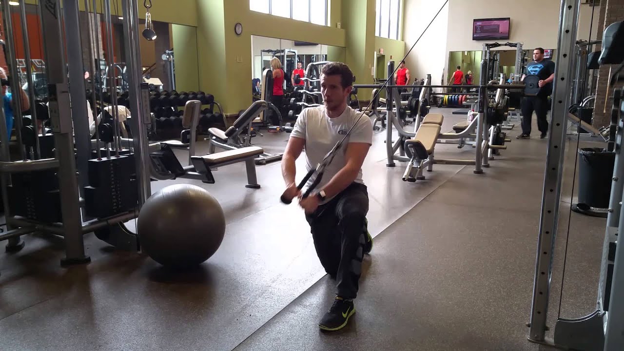 Half kneeling cable chop - YouTube