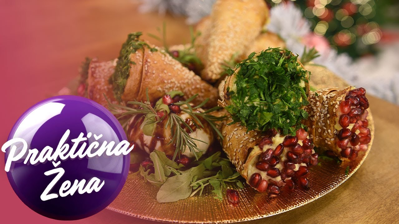 Praktična žena – 1. Tortilja korneti 2. Novogodišnje predjelo - YouTube
