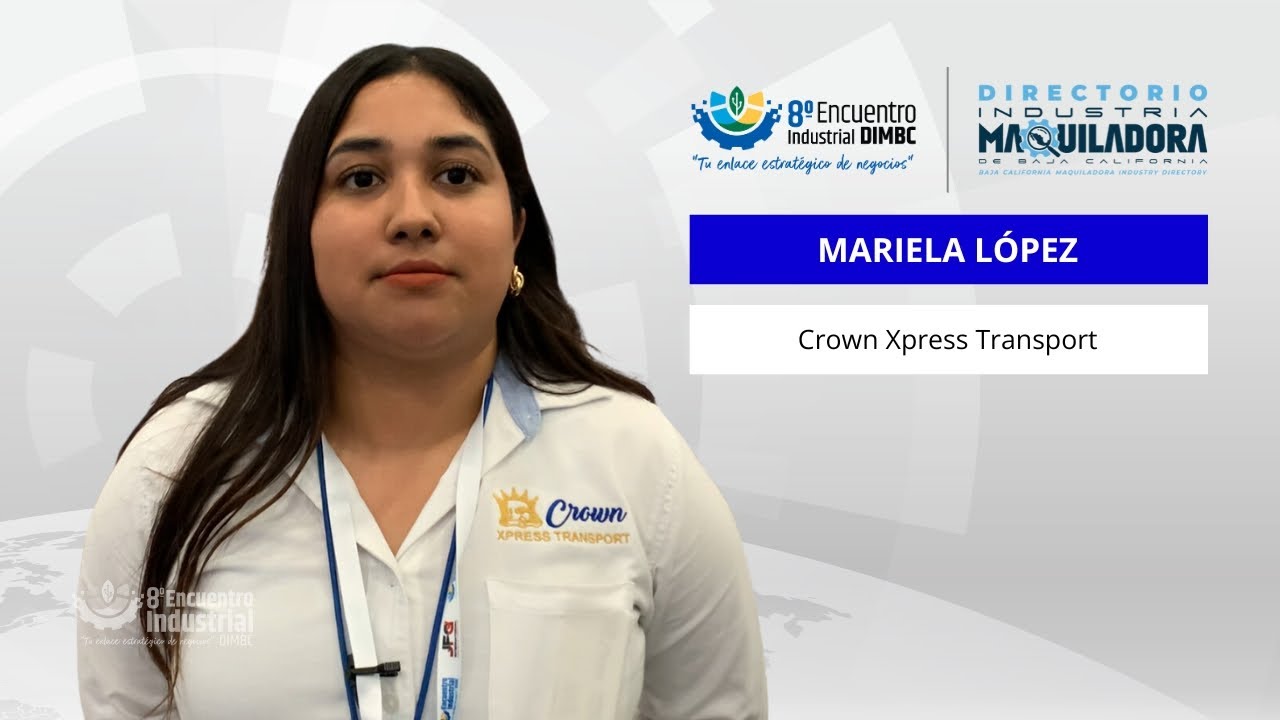 Entrevista Crown Xpress Transport 8º Encuentro Industrial DIMBC 2024 ...