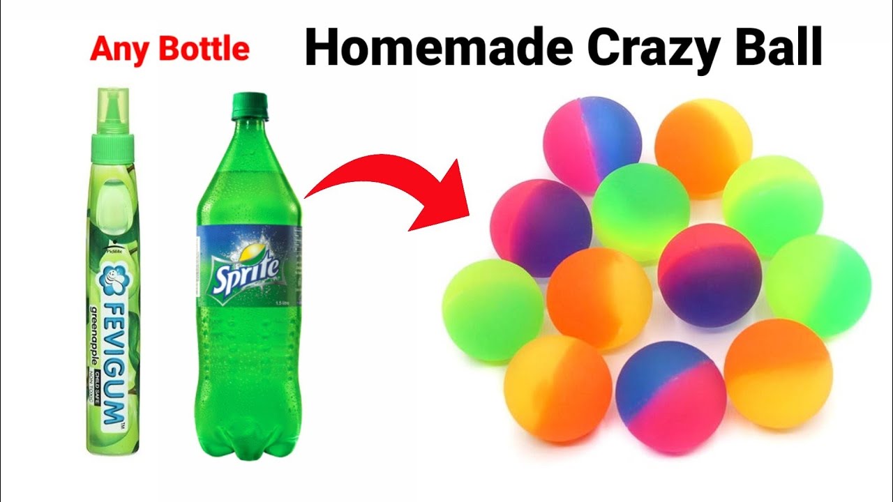 How to make Crazy balls at home/Bouncy ball/homemade crazy ball/diy ...
