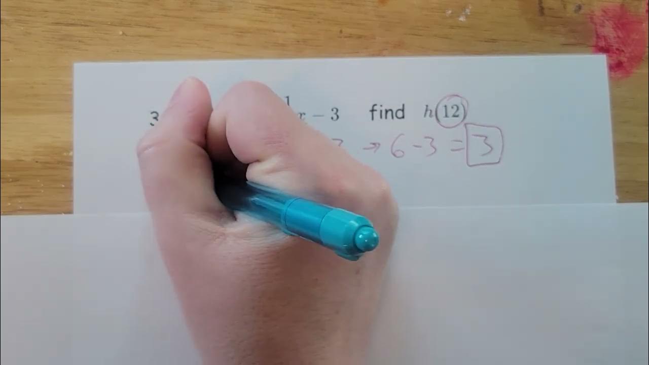 Functions 4 Evaluating In Function Notation Youtube