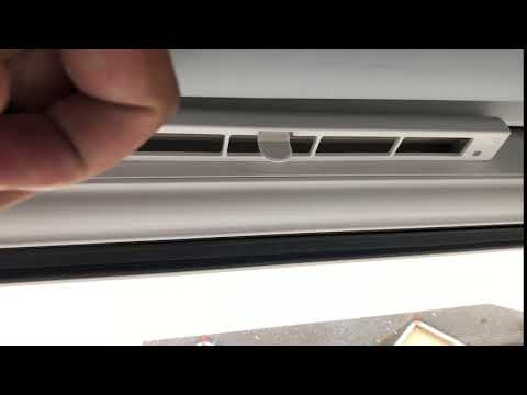 Opening a window vent - YouTube
