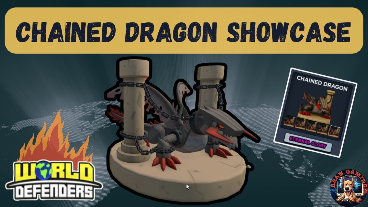 ETERNAL GLORY CHAINED DRAGON SHOWCASE!!! World Defenders Roblox - YouTube