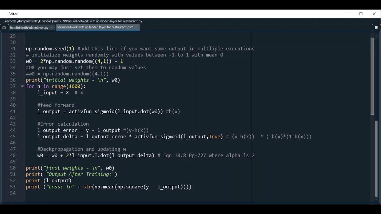 Neural Network In Python For Restaurant Waiting Problem YouTube neural-network-in-python-for-restaurant-waiting-problem-youtube