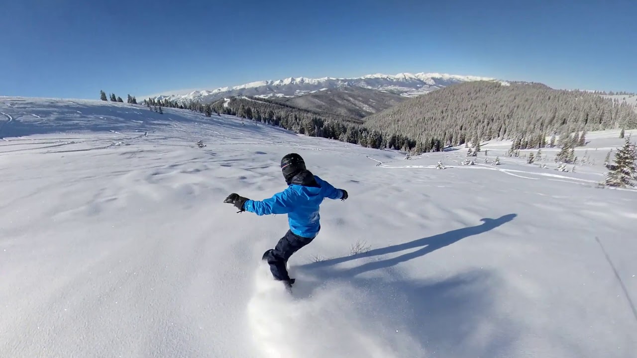 More powder runs in Bergman Bowl at Keystone - YouTube