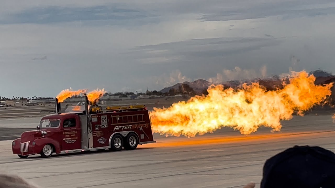 Aftershock Fire Jet Truck | MCAS Yuma Airshow 2023 - YouTube