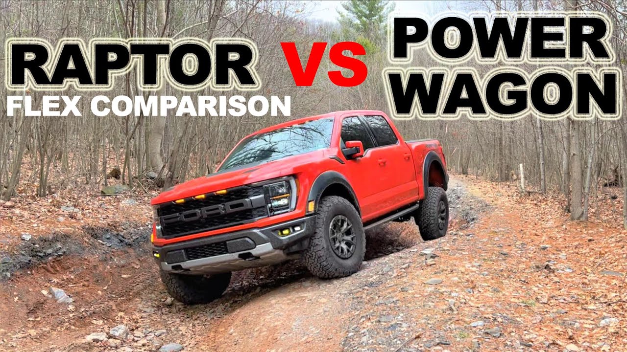 Raptor vs Power Wagon Off Road 4x4 - Flex Comparison Test Off Camber ...