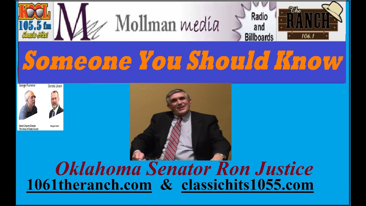 Someone You Should Know, Oklahoma Senator Ron Justice - YouTube