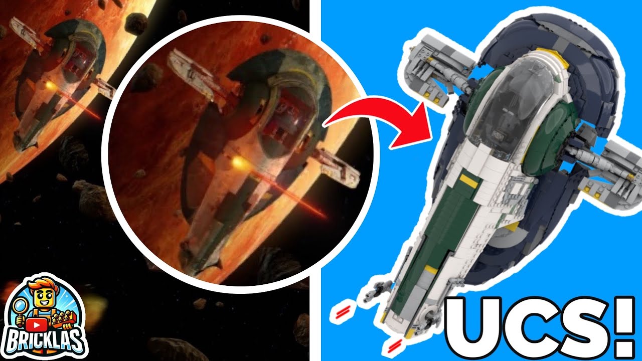 I built Jango Fetts UCS Slave 1! LEGO Star Wars 75060 MOD - YouTube