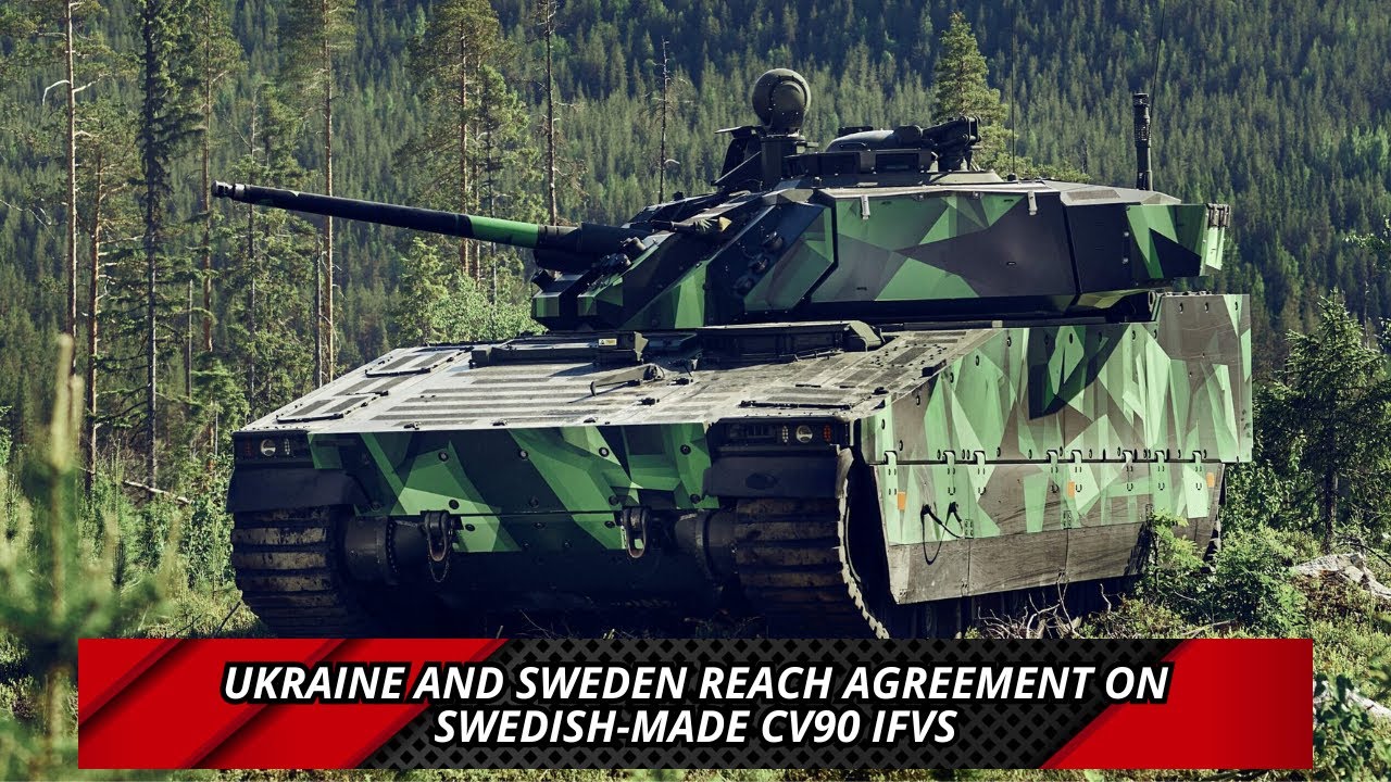 Ukraine and Sweden reach agreement on Swedish made CV90 IFVs - YouTube