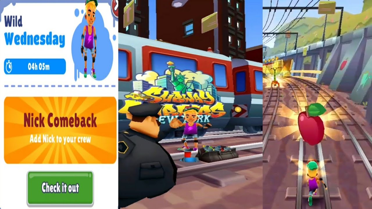 Subway Surfers Newyork Wild Wednesday NICK Comeback Gameplay World Tour ...