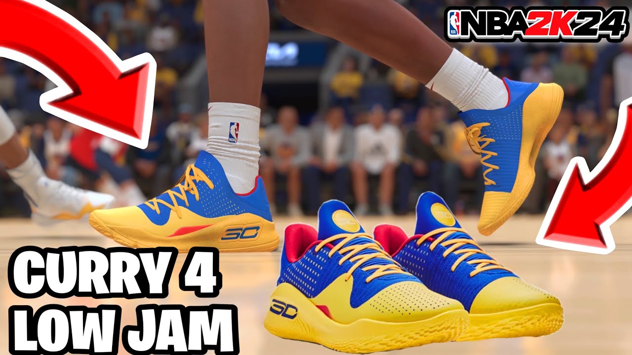 BEST NBA 2K24 CUSTOM SHOES CURRY 4 JAM LOW - YouTube
