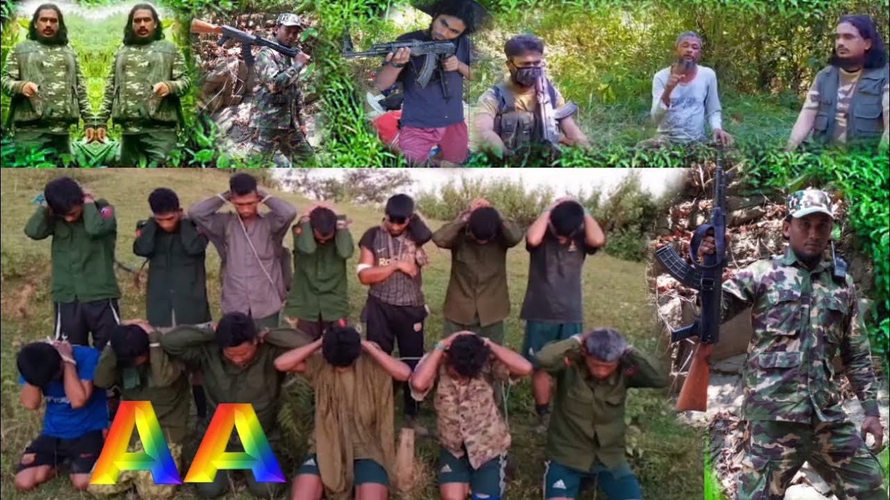 ARSA VS ARMY'S AA Myanmar Military Jung🔫 Freedom fighter ARSA Arakan ...