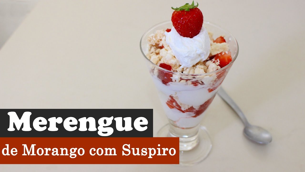 Merengue de Morango com Suspiro - YouTube