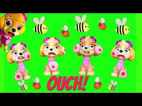 Paw Patrol Skye & Chase's Babies Attacked and Stung by Bees and Need ...